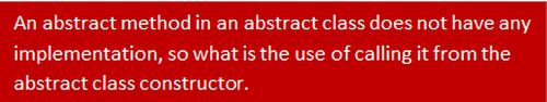 Abstract Method From an Abstract Class Constructor